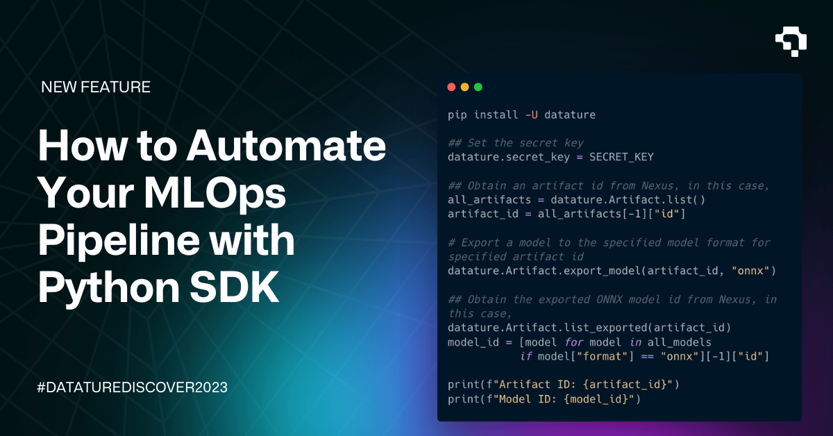 How to Automate Your MLOps Pipeline with Python SDK